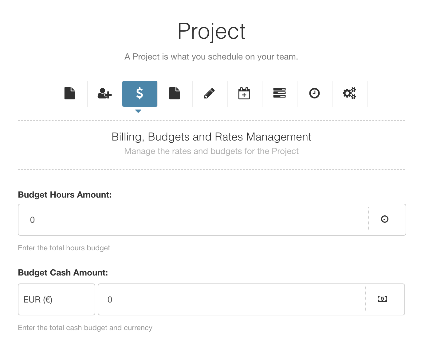 Project Rate & Budgets - Hub Planner Knowledge Base