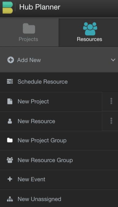 Resource & Project Groups in Hub Planner - Hub Planner Knowledge Base
