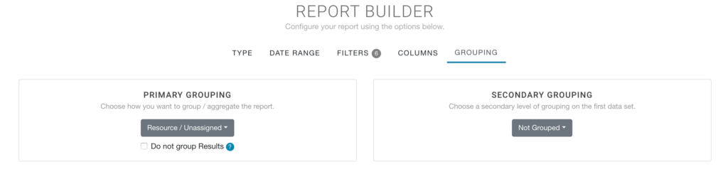 Double Grouping Hub Planner Reports (Secondary Grouping) - Hub Planner Knowledge Base