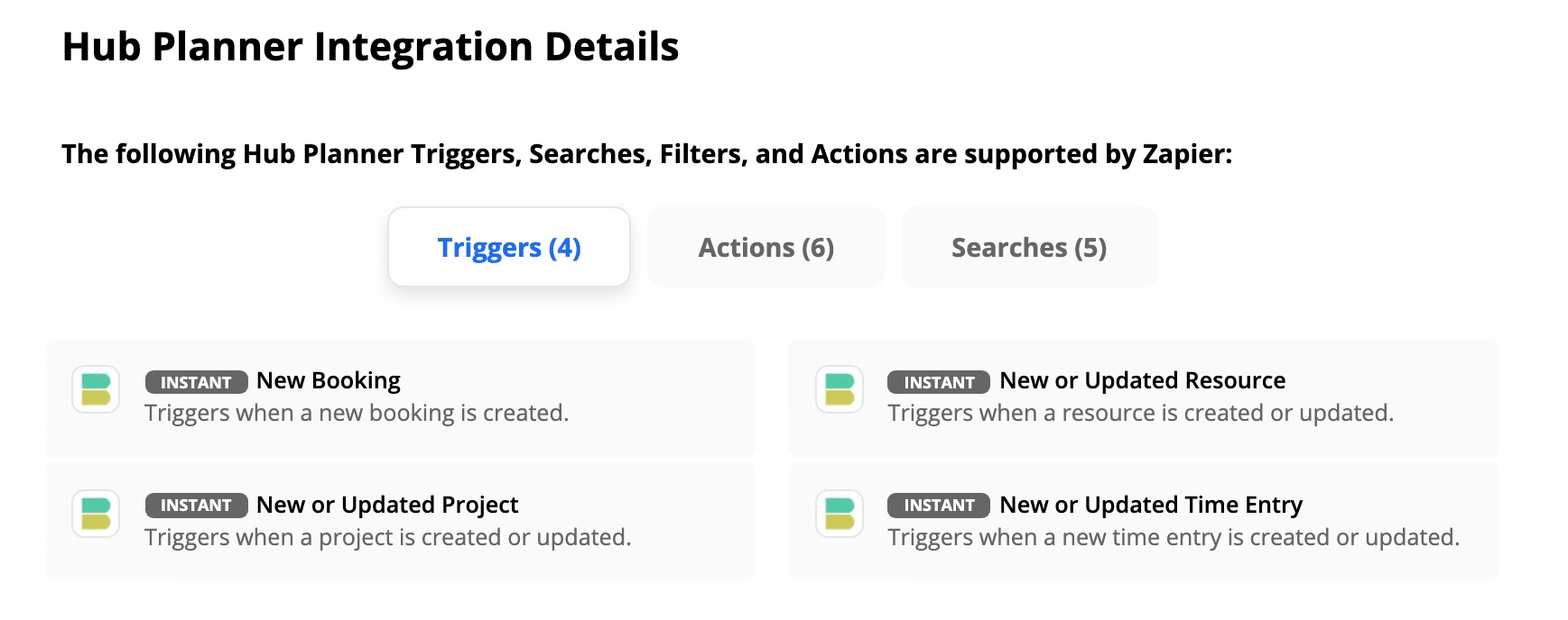 Integrate Hub Planner with Zapier - Hub Planner Knowledge Base