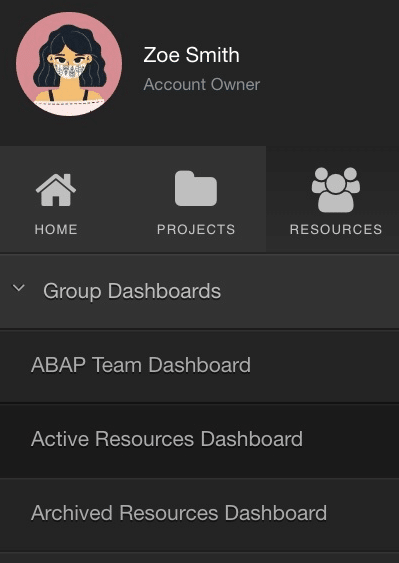 Active Resource Group Dashboard - Hub Planner Knowledge Base
